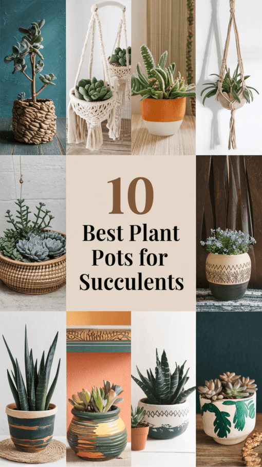 10 Best Plant Pots for Succulents: Perfect Choices for Your Greenery